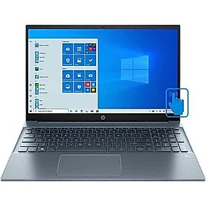 HP Newest Laptop(Pavilion 15) - 12th Intel Core i7 1255U - 15.6" FHD IPS Touch Display - NVIDIA GeForce MX550-32GB DDR4 1TB SSD - Backlit KB - BT - Type-C - HDMI - Webcam - WIFI6 - Windows 10 Pro