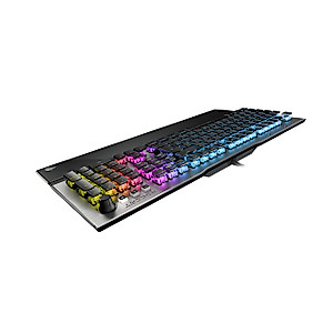 ROCCAT Vulcan 120 - Mechanical RGB Gaming Keyboard, AIMO LED Per-Key lighting, ROCCAT Titan switches, durable design (aluminum top plate), multimedia wheel, detachable wrist rest