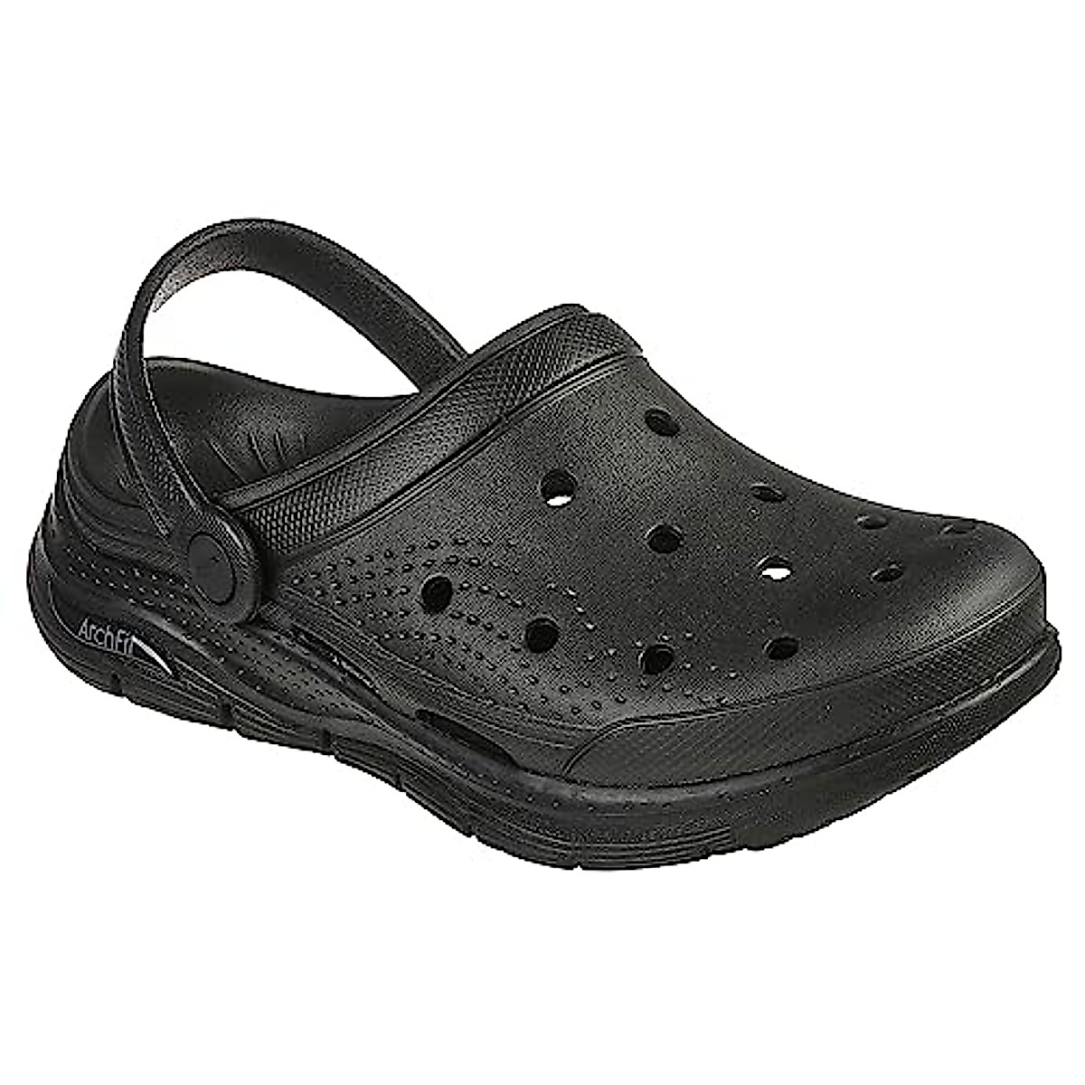 Skechers Women's Arch Fit Clog, Black, 5