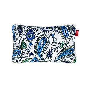 Pcinfuns Outdoor/Indoor Decorative Lumbar Pillows with Insert,Petal Blue Throw Pillow Covers 20x12 Inch Cushions for Patio Furniture,Set of 2