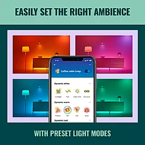 WiZ 65W BR30 Color LED Smart Bulb - Pack of 6 - E26- Indoor - Connects to Your Existing Wi-Fi - Control with Voice or App + Activate with Motion - Matter Compatible