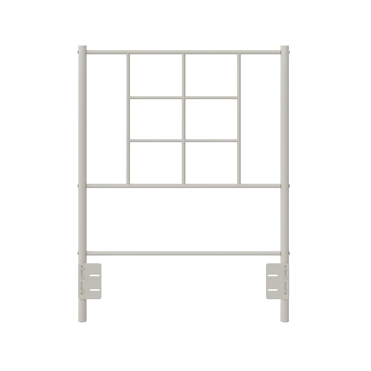 REALROOMS Praxis Metal Headboard, Full/Queen, Black