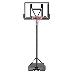Lifetime 90690 Portable Basketball System, Gray, 44" Polycarbonate Backboard