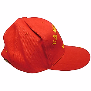 Marine Corps Veteran EGA Semper Fi Red Cotton Adjustable Embroidered Baseball Hat Cap Officially Licensed CP00313
