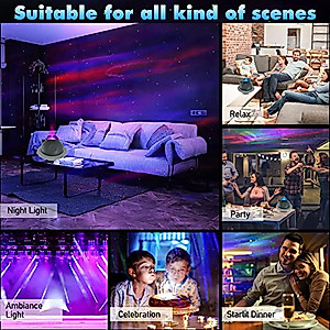 Star Projector with Remote Touch Control,Bluetooth Music Speaker & White Noise Galaxy Light Projector, LED Night Light for Kids Adults,for Home Decor Bedroom,Ceiling,Party