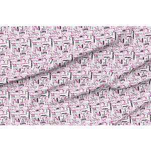 Spoonflower Fabric - Gymnastics Pink Gymnast Printed on Petal Signature Cotton Fabric Fat Quarter - Sewing Quilting Apparel Crafts Decor