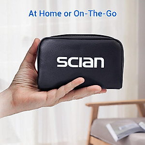 Scian Manual Blood Pressure Cuff with Stethoscope – Professional Aneroid Sphygmomanometer with Adult Cuff 8.7”-16.5”& D-Ring, Classic Bp kit with Carrying Bag (Black)