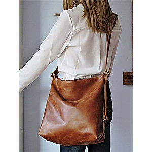 QTKJ Crossbody Bags for Women, Leather Backpack, Large Leather Handbag, Vegan Leather Shoulder, Multifuction Convertible Backpack for Women Travel Work Vacation