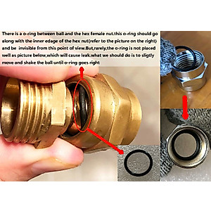 MissMin shower head Swivel ball adapter,hand shower rotate povit shower arm extension connector,ORB/oil rubbed bronze