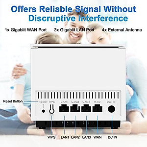 WiFi 6 Router AX1800 Wi-Fi Router -802.11ax Router, Dual Band Gigabit Router, High-Speed Router for Streaming,Up to 1200 Square Feet Coverage 4 Rooms & 64 Devices