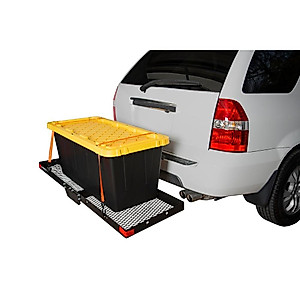 55 Gal. Tough Polypropylene Plastic Storage Tote in Black (Pack of 4)