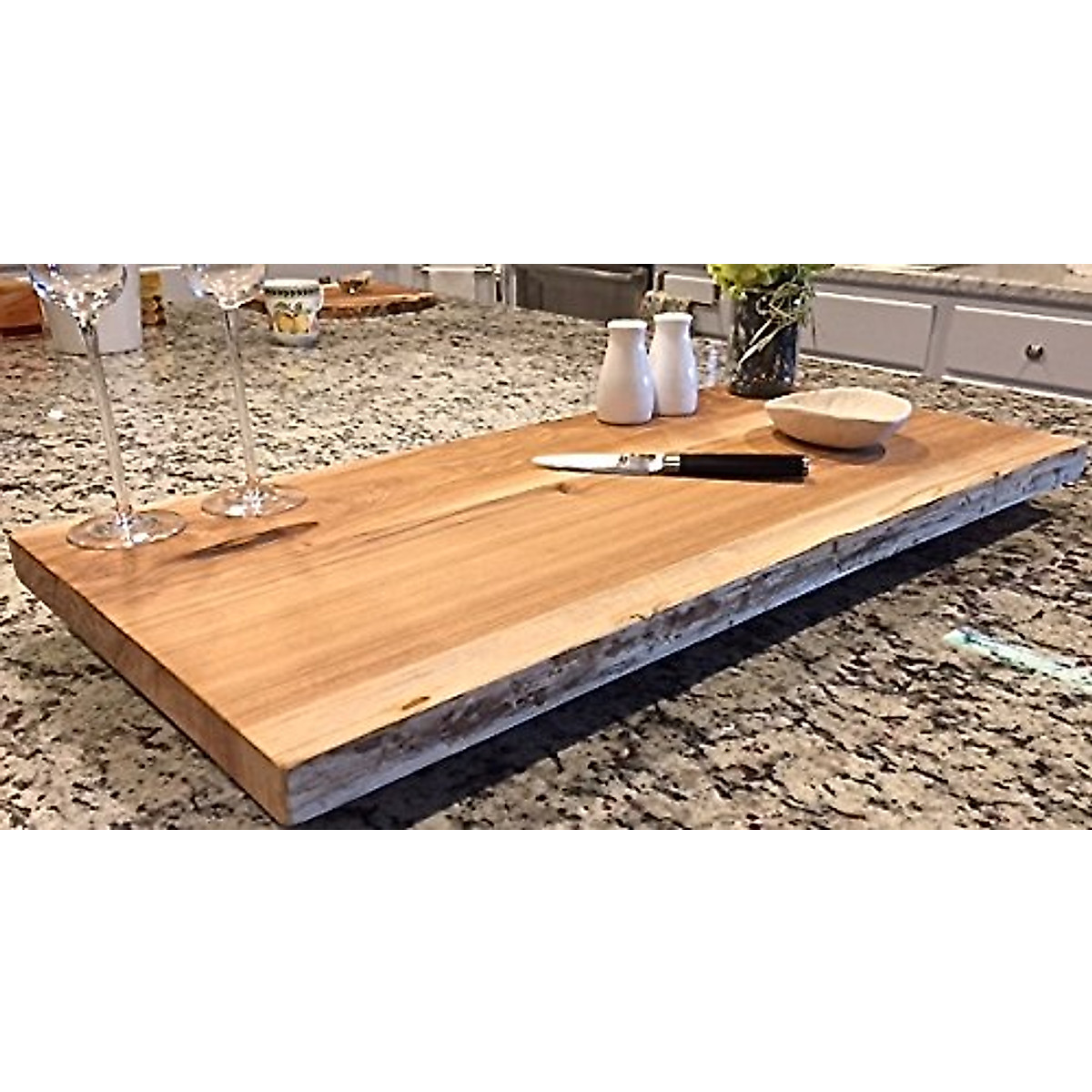 Black Walnut Gorgeous, Unique, Forest-to-Table Double Live-Edge Wood Charcuterie/Appetizer/Dessert/Grazing/Cheese/Cutting Board 20" x 12.5".