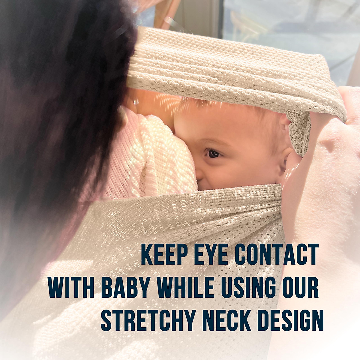 Gold Mamas Nursing Cover Up for Breastfeeding - Privacy Nursing Covers - Breathable - Ponchy Newborn Essentials Must Haves - Cardinal