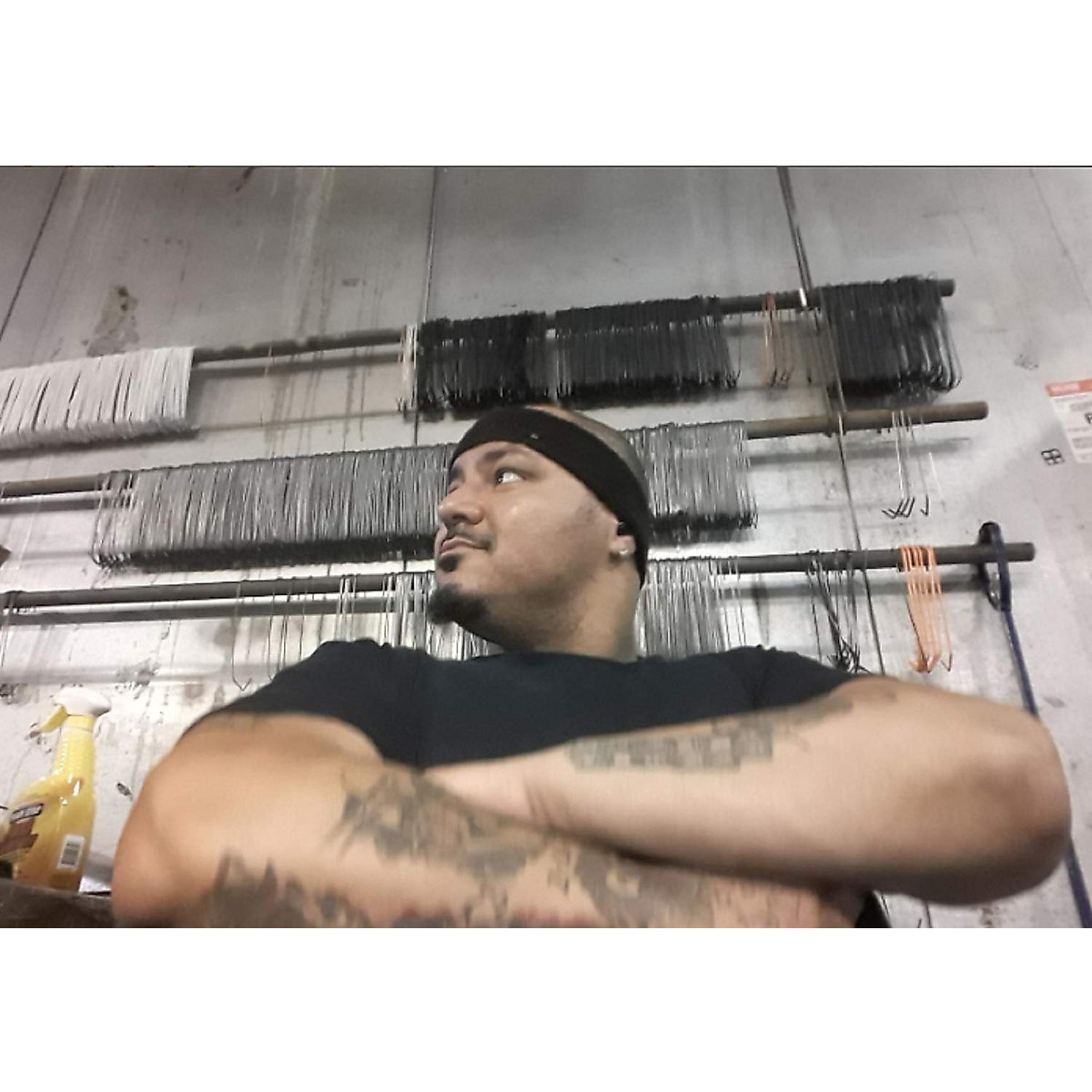 12 Sweatbands Cotton Sports Headbands Terry Cloth Moisture Wicking Athletic Basketball Headband by Kenz Laurenz (12 Pack) (Red 12 Pack)