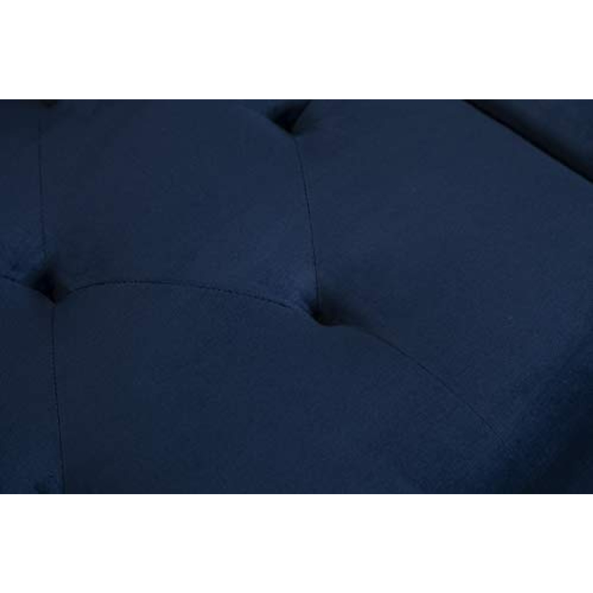 Convertible Sectional Sofa Bed, L-Shaped Reversible Reclining Velvet Sofa with 3 Seats and Pillows for Living Room Small Apartment Spaces Furniture Set (Blue)