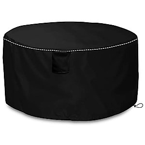 Birsppy Mr.You Round Deck Boxes Covers,28Inch Round Outdoor Storage Table Deck Box Cover,with Drawstring Design,Heavy Duty Waterproof 600D Fabric,28Dia x 18H