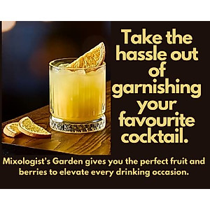 Mixologist's Garden Dried Orange Slices - Drink Garnish - Cocktail Garnish - Freeze-Dried, Not Dehydrated for superior flavor (20+ Drinks per bag)