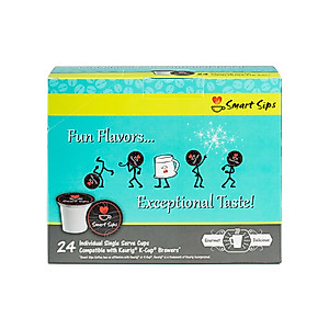 Smart Sips, French Vanilla Cappuccino | Gourmet Cappuccino Pods | For Keurig K-cup Brewing Machines | 24 Count | Rich & Flavorful