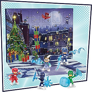 PJ Masks Kids Advent Calendar, 24 Daily Surprise Toys Including PJ Masks Action Figures, Accessories, and Stickers, Countdown Calendar, Ages 3 and Up