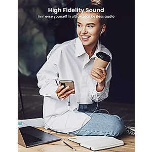 UGREEN USB C to Lightning Audio Adapter Type C Male Lightning Female Headphone Cable Converter Compatible with iPad Pro Air 5 MacBook USB C Phone to Lightning Earphone for Call, Not Support Charging