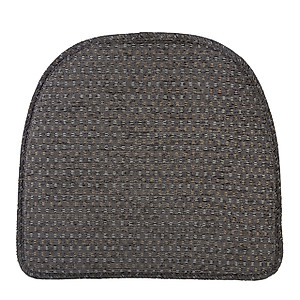 Klear Vu Raindrop The Gripper Non-Slip Kitchen Chair, 15"x16" Seat Pad, 4 Count (Pack of 1), Gray