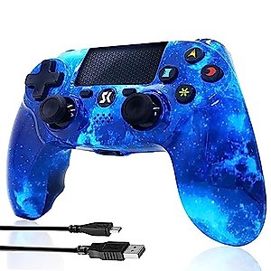 Wireless Controller for PS4, RoyalBlue Style High Performance Double Shock Gaming Controller Compatible with Playstation 4 /Pro/Slim/PC with Sensitive Touch Pad,Mini LED Indicator,Audio Function