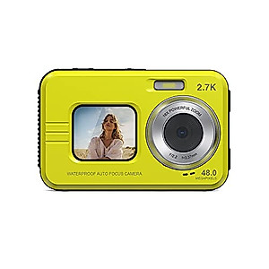 Digital Cameras for Photography Compact Waterproof Action Camera with 2.7K Ultra HD Video, 48MP Frame Grabs, Image Sensor, Live Streaming, Stabilization，Digital Camera Full HD Video Camera (Color : B