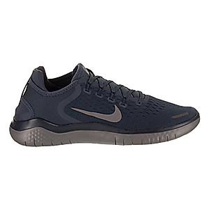 Nike Men's Free RN 2018 Running Shoes (8, Navy/Grey)