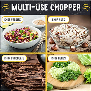 Checkered Chef Stainless Steel Mezzaluna Salad & Vegetable Chopper