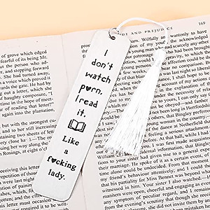 Funny Bookmarks for Women Friend Gifts, Friend Christmas Gifts for Women, Friend Birthday Gifts for BFF Her Spicy Reader Book Club Gifts, Female Friend Valentines Day Gifts, Book Lovers Gifts