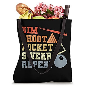 Billiard Daily Routine Cue Sport Design For Billiard Player Tote Bag
