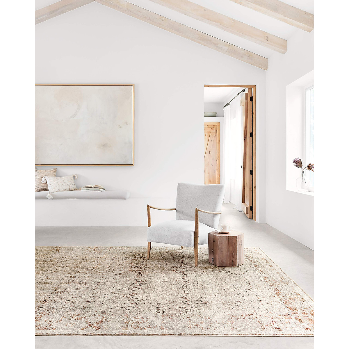 Loloi Theia THE-07 Natural Traditional Runner Rug 2'-10" x 8'