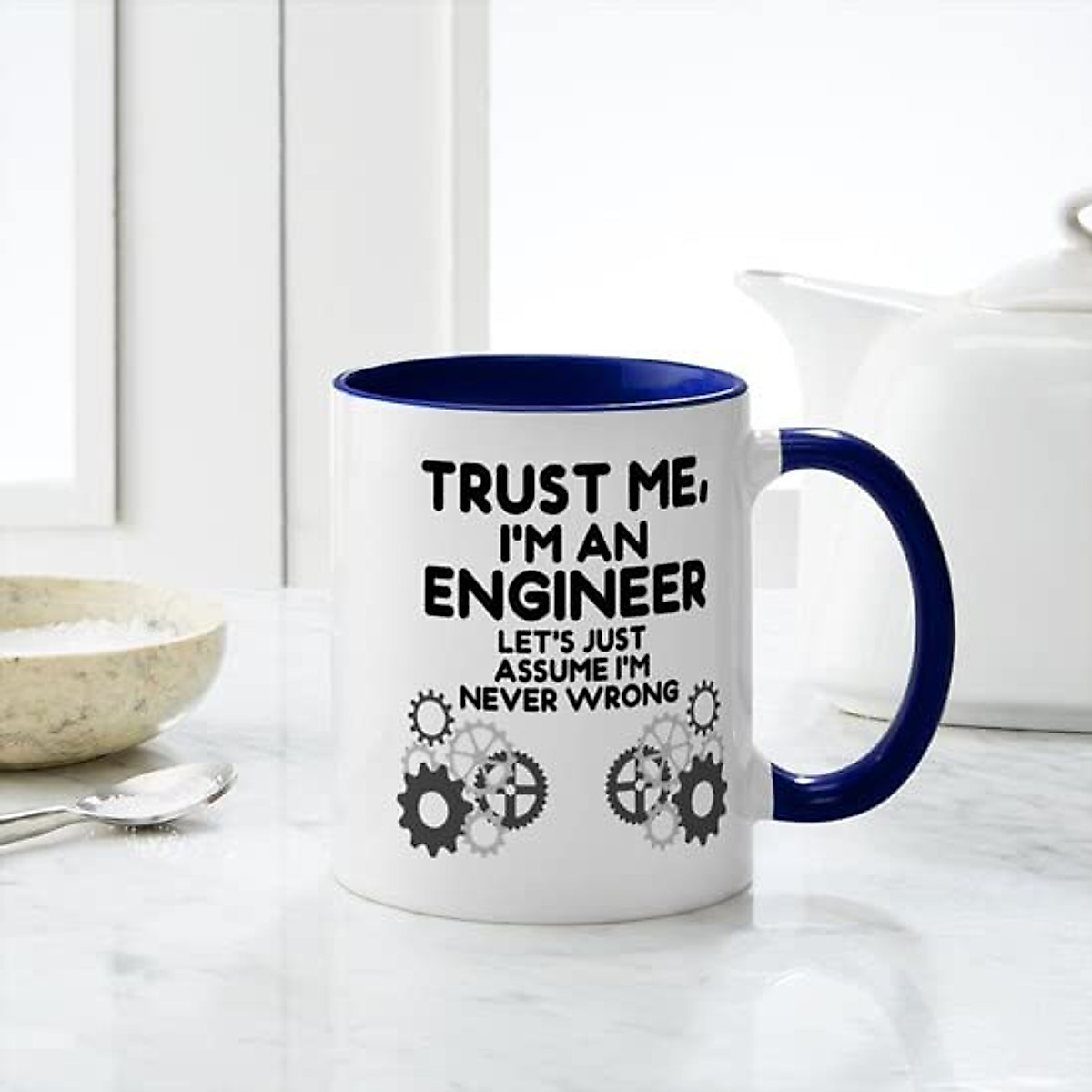 CafePress Trust Me, I'm An Engineer Funny Mugs Ceramic Coffee Mug, Tea Cup 11 oz