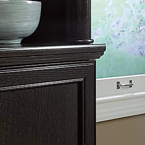 Sauder Palladia Library With Doors, Wind Oak finish