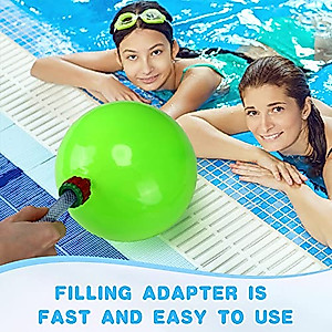 4 Pcs 9 Inch Water Resistance Ball for Low Impact Full Body Pool Workout Water Pool Aerobics Equipment Aquatic Fitness Equipment Weight Balls or Teen Adults Kids Passing Games Sports Exercise