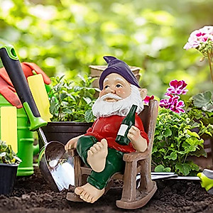 BLUELF Christmas Garden Decor Gnomes Decorations for Yard Outdoor Garden Statues