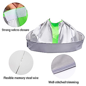 SZHSTC Professional Hair Cutting Cape Salon Barber Cape Waterproof Haircut Umbrella Catcher Hairdresser Gown Apron Men Women Hairdressing Supplies