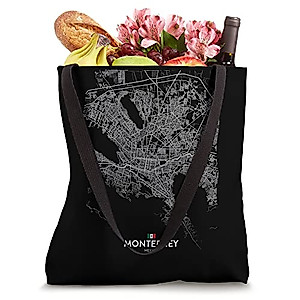 monterrey mexico City map Travel souvenir hometown Tote Bag