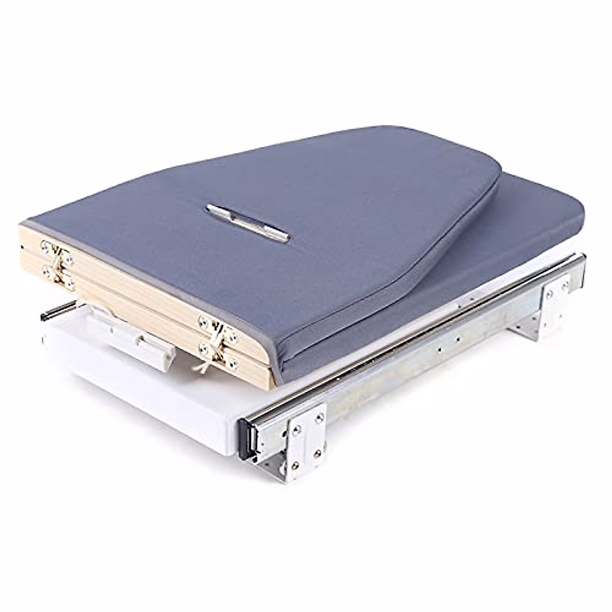 YIPONYT Ironing Board Retractable Ironing Board Closet Folding 180° Rotation Pull-Out Stow Away Easy to Install Gray