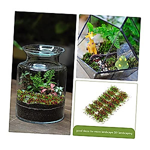 HANABASS 2 Boxes Tufts Scenery Tabletop Building Modelling Diorama Flower H Miniature Irregular Gaming for Cluster Hobby Static Train Railroad Adhesive Sand Bushy Layout Groups Grass of