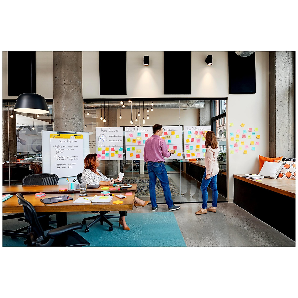 Post-it Super Sticky Easel Pad, 25 x 30 Inches, 30 Sheets/Pad, 2 Pads (560), Large White Grid Premium Self Stick Flip Chart Paper, Super Sticking Power