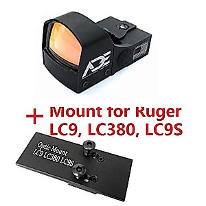 Ade Advanced Optics Compact RD3-009 Red Dot Reflex Sight for Ruger LC9,LC380,LC9S Pistol