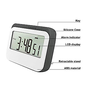 VPAL Digital Kitchen Timer 12/24 Hours Alarm Clock with Magnetic Back and Retractable Stand, Large LCD Display