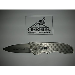 Gerber Mini-Fast Draw Knife, Assisted Opening, Fine Edge [22-41526], Black / Stainless