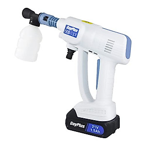 Portable Cordless Pressure Washer Cleaner 21V 1.5Ah Battery Powered Water Gun with Multifuntion Nozzle and Cleaning Accessories for Patio/Wall/ Fence/Car/Home/Garden