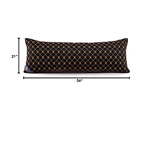 Siluvia Body Pillow for Adults-Premium Adjustable Loft Quilted Body Pillows - Hypoallergenic Fluffy Pillow - Quality Plush Pillow - Down Alternative Pillow (Gray-LightGray, 21”x54“)