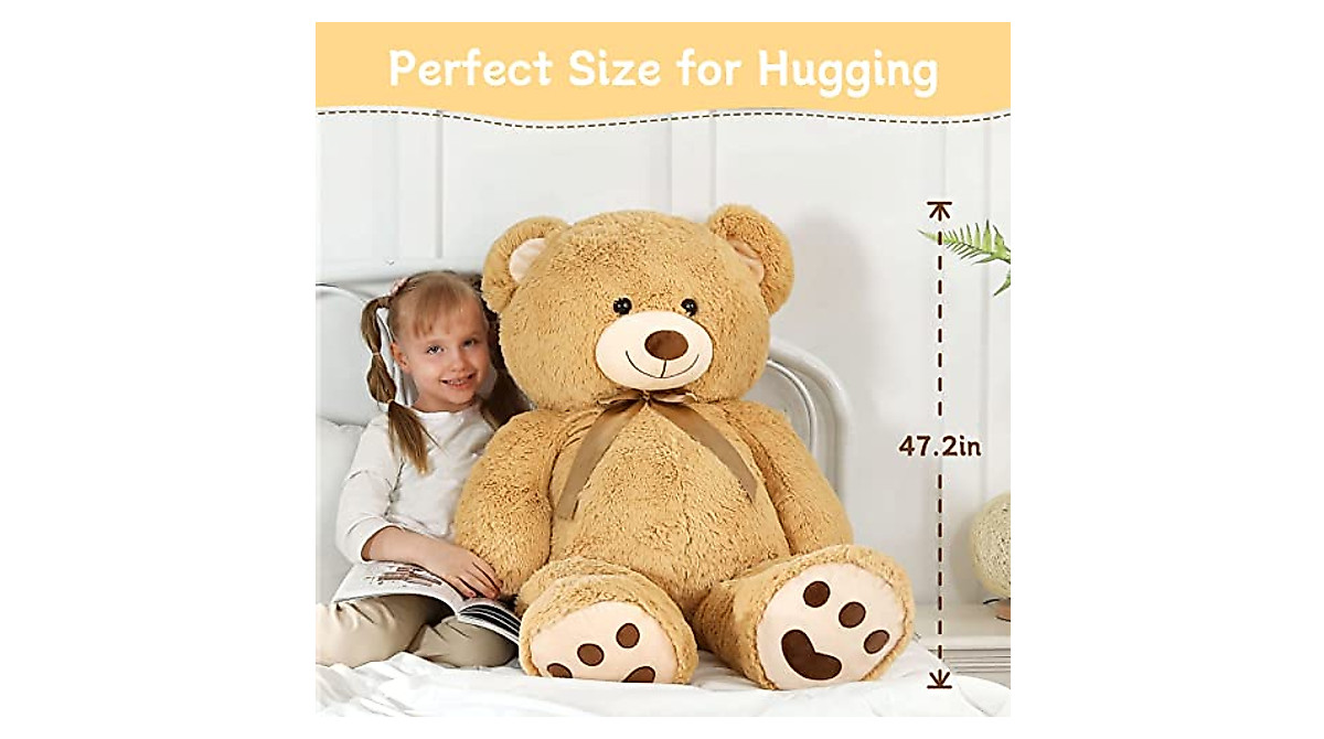 MorisMos Giant 4ft Teddy Bear - Perfect Gift & Cuddly