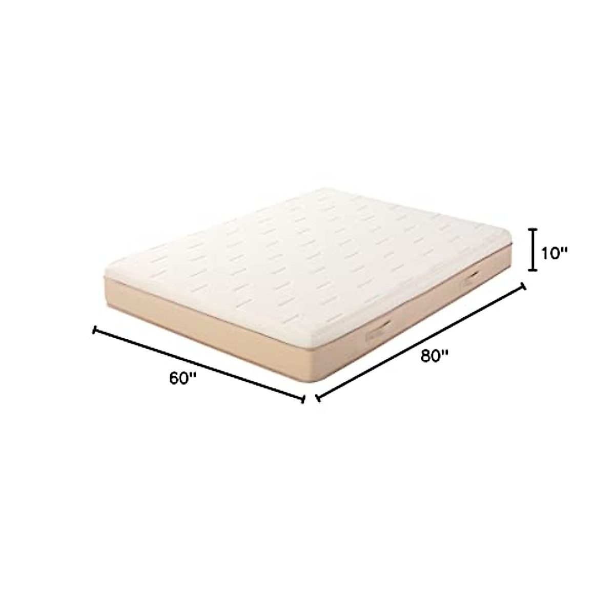 Mellow 10 Inch HAVN Memory Foam Mattress, Made in USA, CertiPUR-US Certified Non-Toxic Foams, Oeko-TEX Certified Eco Cover, Bamboo Charcoal Odor and Moisture Control, Quilted Comfort Top, Queen