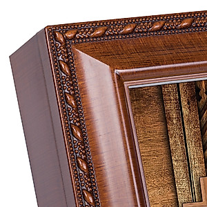 Cottage Garden God Grant Me The Serenity Woodgrain Keepsake Music Box Plays Amazing Grace