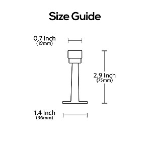 Alzassbg 10 Pack Black Door Stopper, Wall Mount Door Holder Heavy Duty Solid Door Stopper with Rubber Bumper AL9021MB